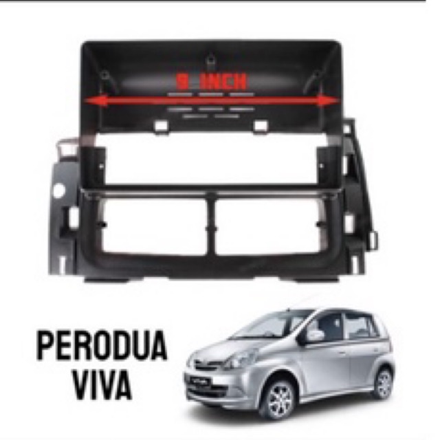 Perodua Viva 9 inch Android Car Casing with socket PNP | Shopee Singapore