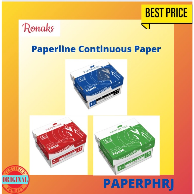 Paperline Continuous Computer Form Paper 9.5 x 11 For Dot Matrix ...