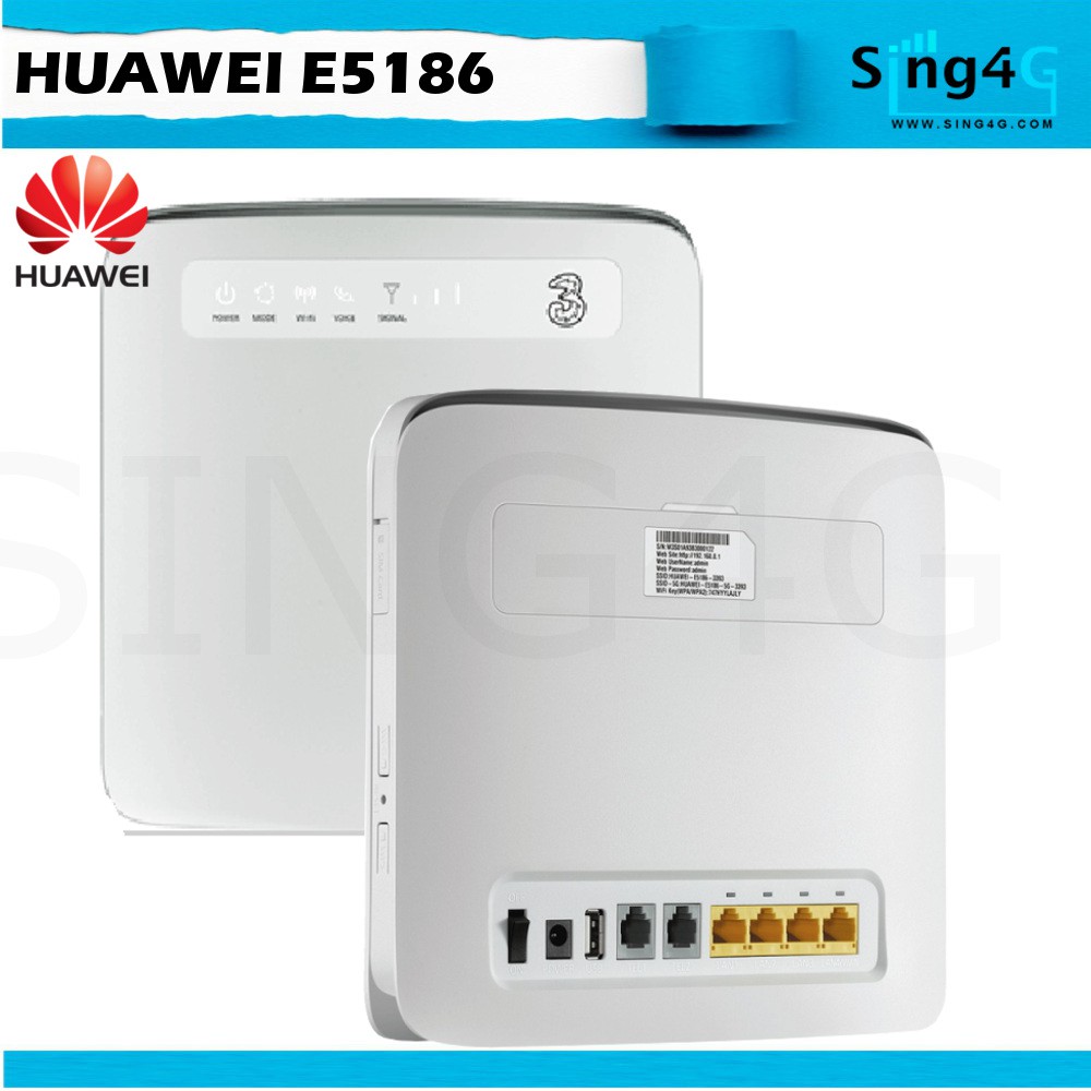 Huawei E5186 300Mbps Direct Sim Card Router 4G LTE Advance | Shopee ...