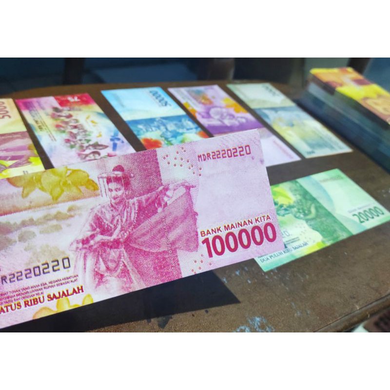 REPLIKA Replica Original Toy Money Sheet/Dowry Toy Money Complete With ...