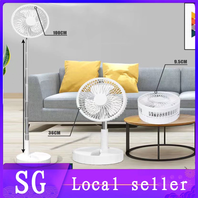 [SG SHIP]Rechargeable Portable USB fold small mini Fan Desktop ...