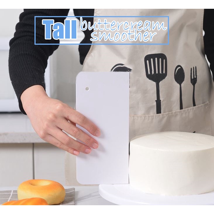 Tall buttercream smoother metal scraper high buttercream smoothing tool ...