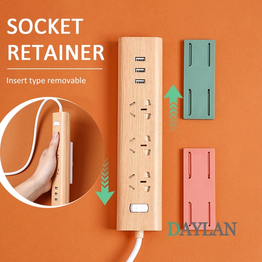 Wall-Mounted Self Adhesive Magic Plug Holder,Wall Fixer / Power Strip ...