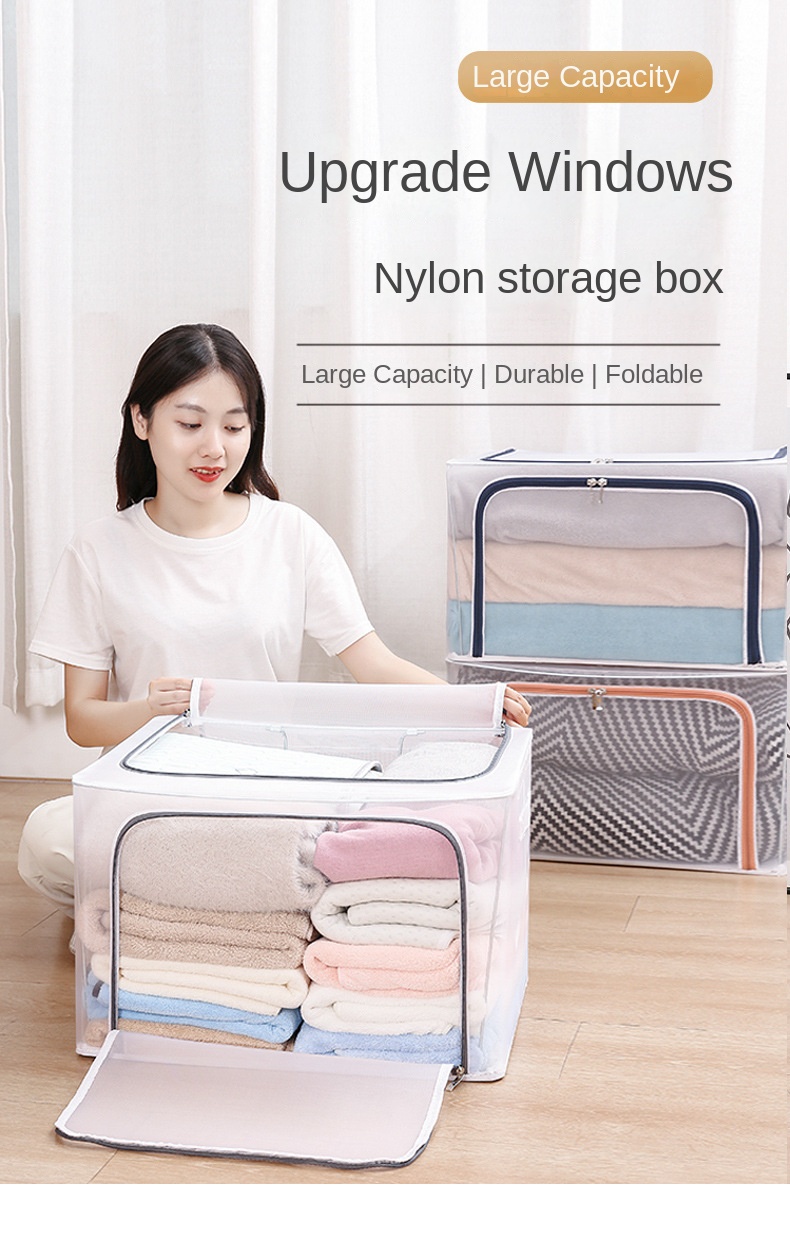🚚SG Seller🚚Transparent Dust-proof Thickened Foldable Storage Box ...
