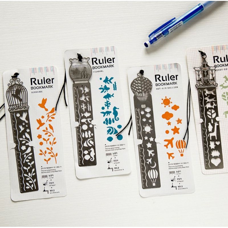 Metal bookmark / ruler , kids birthday party goodies item | Shopee ...