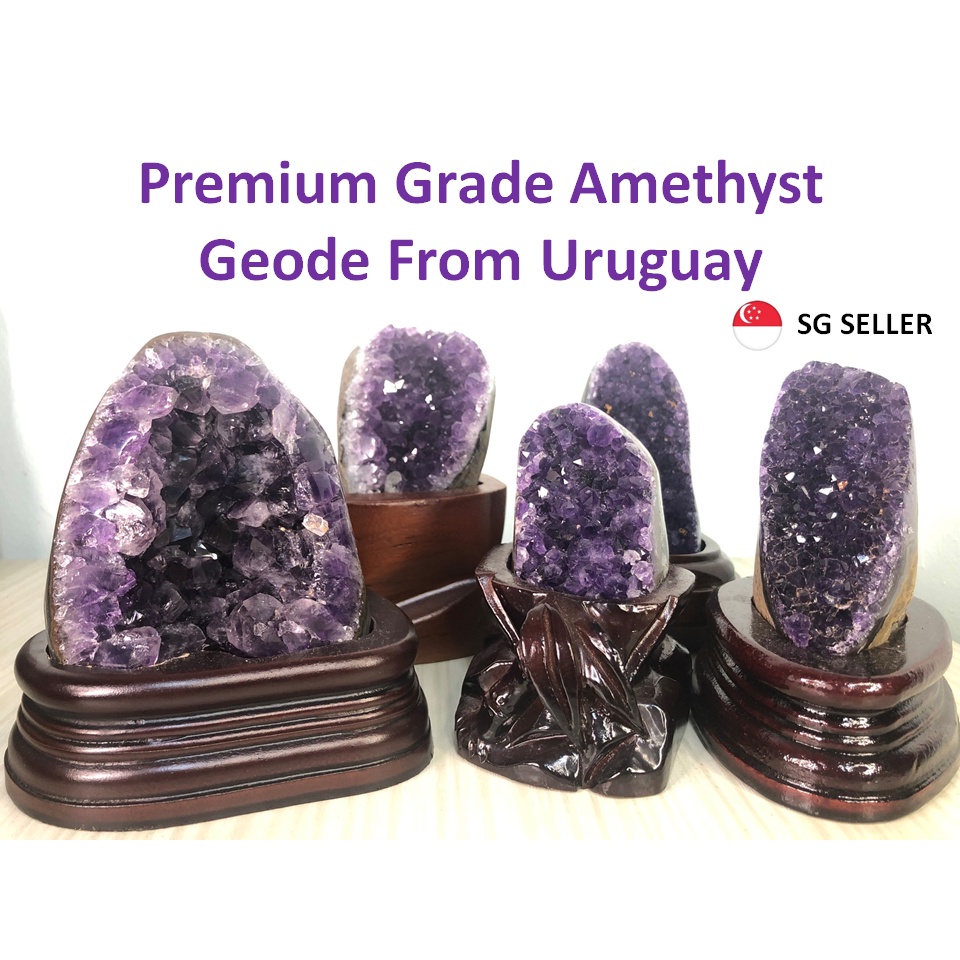 [SG Seller 🇸🇬] Amethyst Geode from Uruguay | Big Medium Size Natural ...