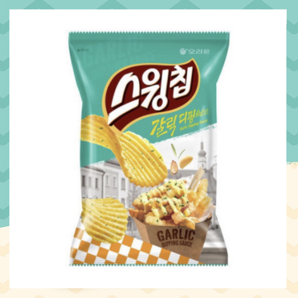 [Korean Orion] Swing Chip Garlic Dipping Sauce 60g Potato Chips snacks ...