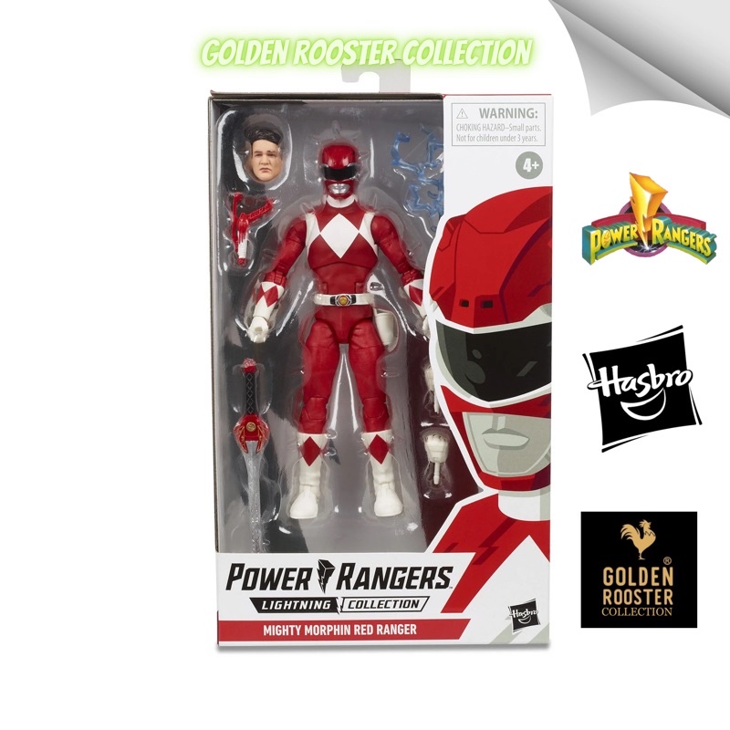 Hasbro Power Rangers Lightning Collection Mighty Morphin Red Ranger ...