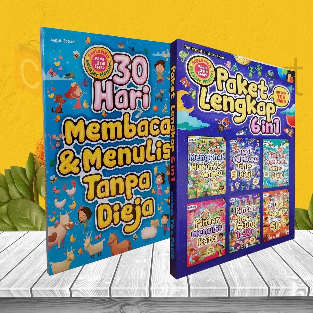 ACTIVITY BOOK PACKAGE FOR PAUD KINDERGARTEN CHILDREN READING COUNTING ...