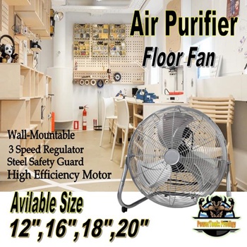 12 Inch/ 16 Inch/ 20 Inch Power Fan & High Velocity Fan Air Circulator ...