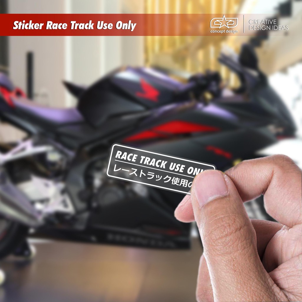 Sticker Race Track Use Only | Shopee Singapore