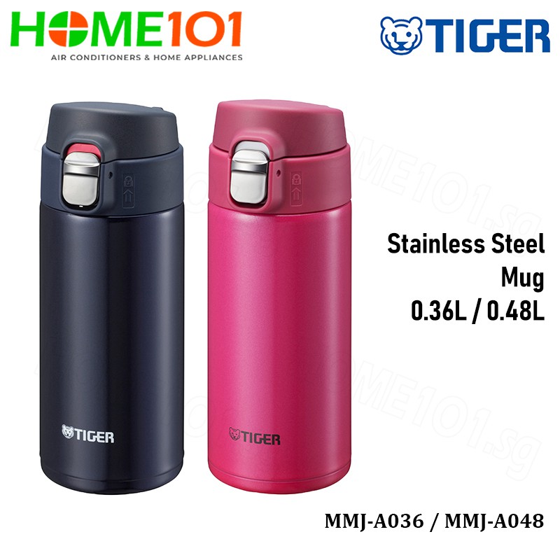 Tiger Stainless Steel Mug 0.36L / 0.48L [MMJ-A036][MMJ-A048] | Shopee Singapore