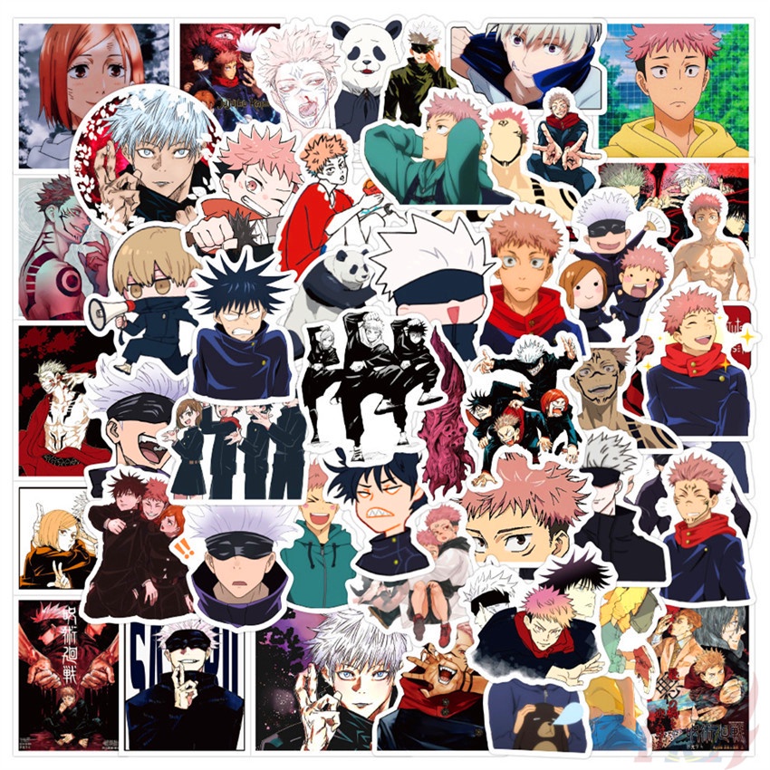50Pcs/Set Jujutsu Kaisen Series 10 - Anime Cartoon Stickers Yuji ...
