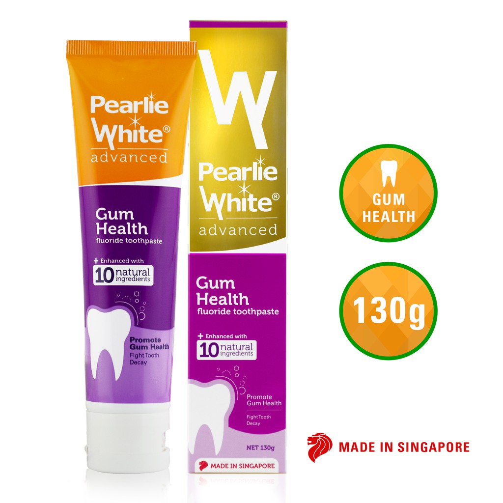 Pearlie White Advanced Gum Health Fluoride Toothpaste 130g | Shopee ...