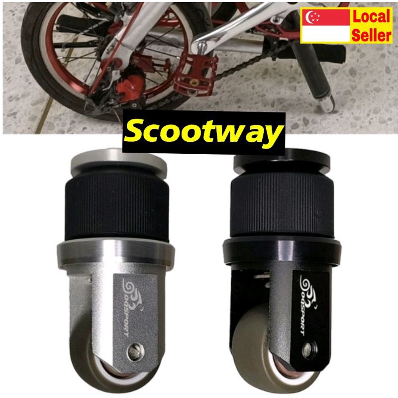 Bicycle Auxiliary Seat Post Wheel for Foldable Bike | Shopee Singapore