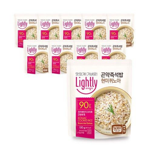 Lightly Konjac Cooked Rice Brown Rice & Quinoa / Oat Korea Instant Rice ...
