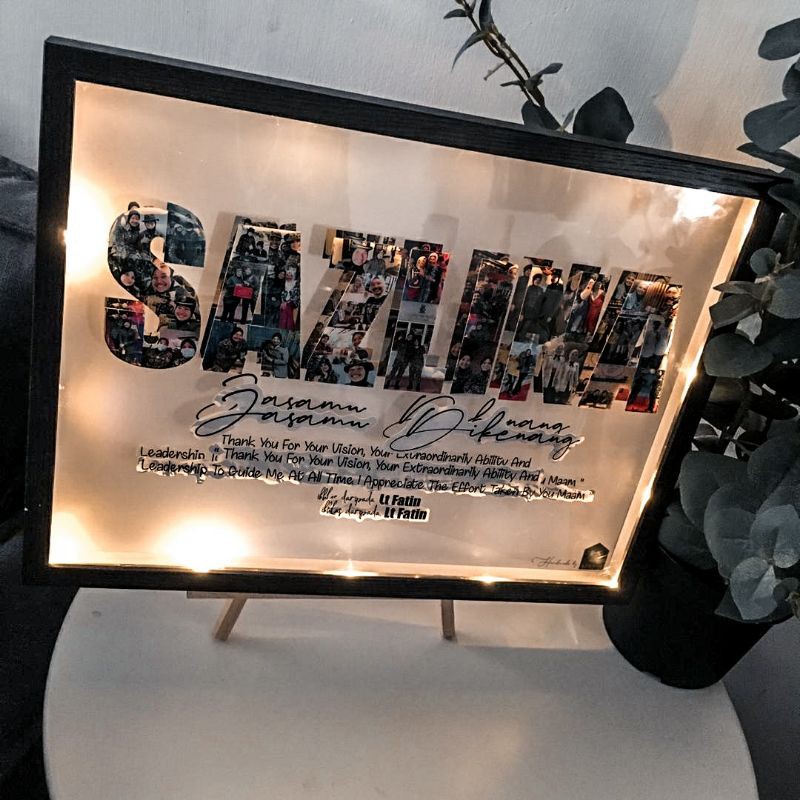 3D Fairy Lights Photo Frame (Customize Your Own Design) | Shopee Singapore