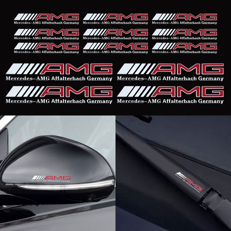 Center Console Metal Nickel Alloy Sticker For Mercedes AMG w203 w204 ...