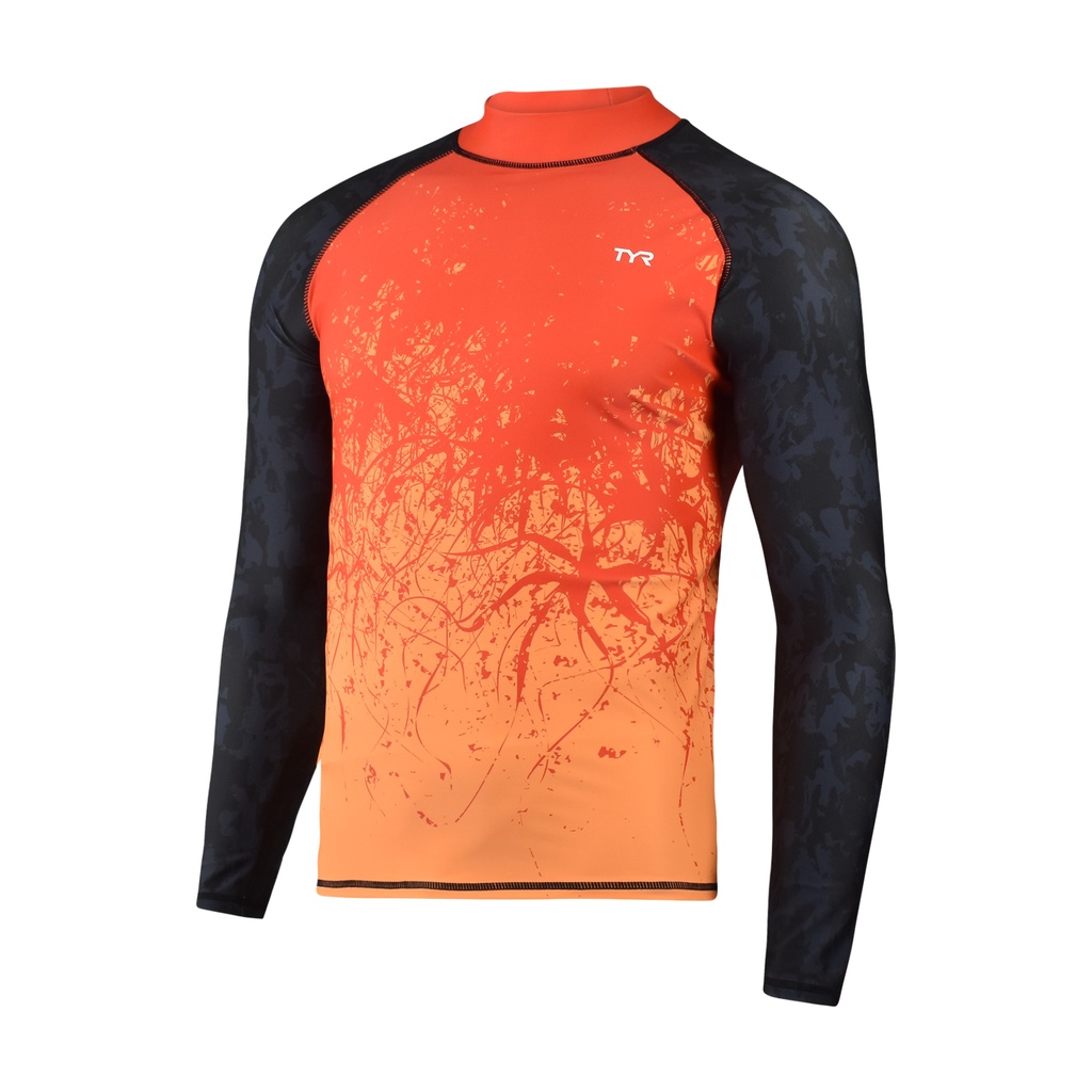 TYR Flicker Men's Long Sleeve Rashguard (Swimwear) | Shopee Singapore