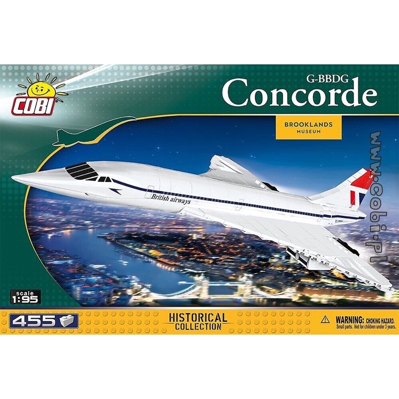 [SG STOCK] COBI CONCORDE JET PLANE AIRLINER 1917 bricks (lego ...