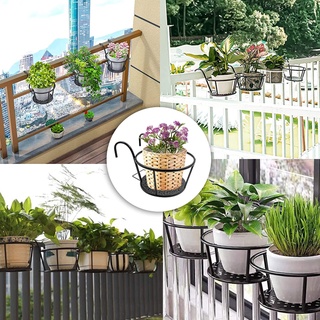 Adjustable Stainless Steel Wooden Rack Balcony Railing Flower Rack ...