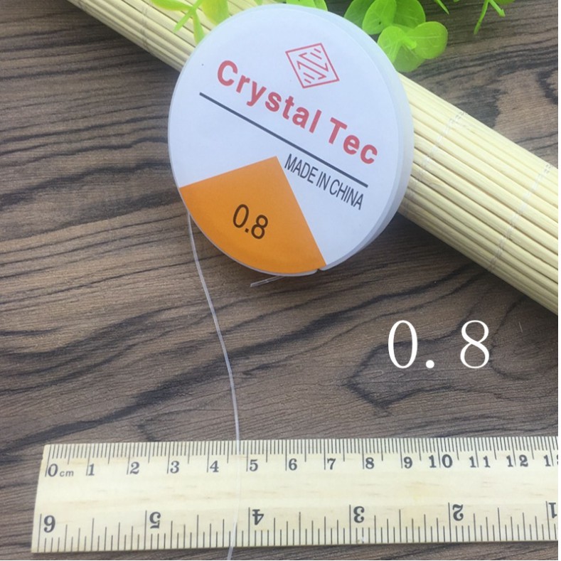 DIY jewelry beading line 0.5-1.0 mm elastic fish line transparent ...