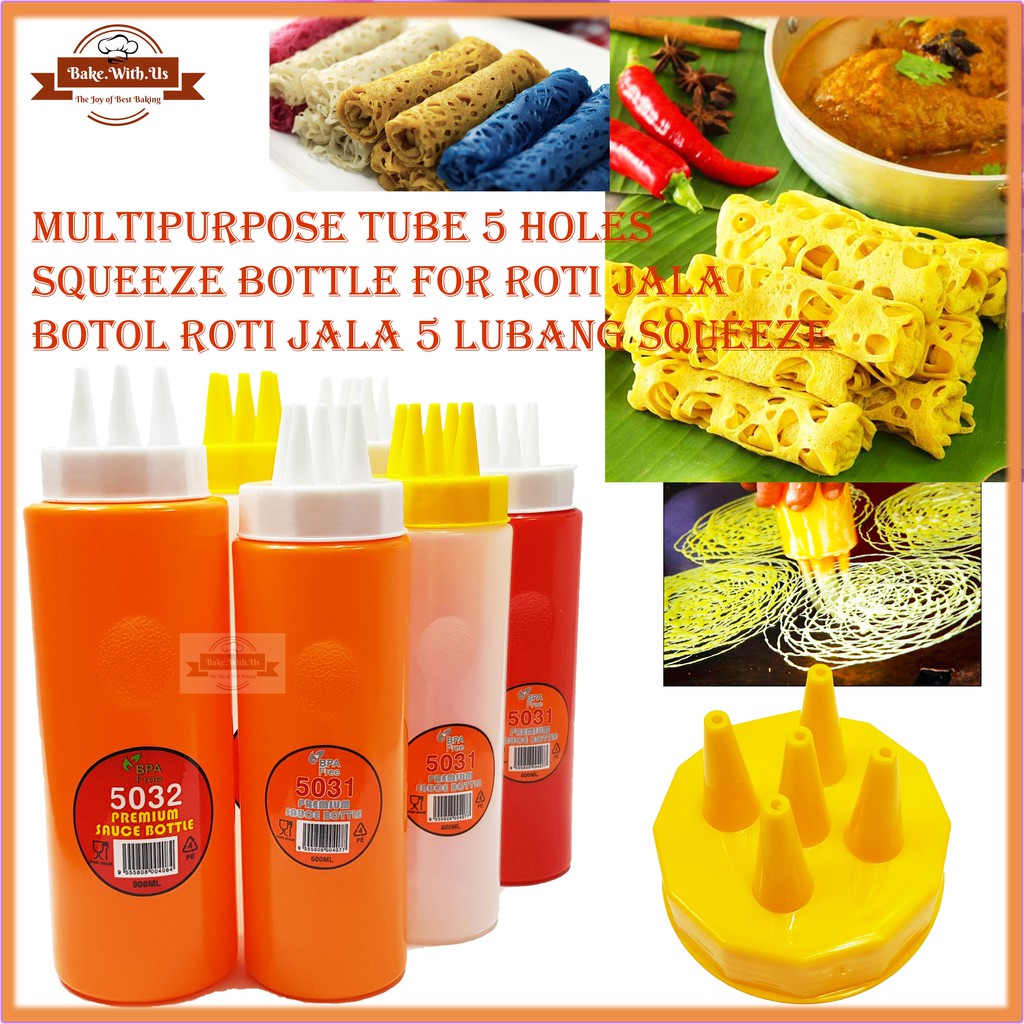 Acuan Roti Jala /Roti Jala mould /Multipurpose Tube 3 Holes or 5 Holes ...