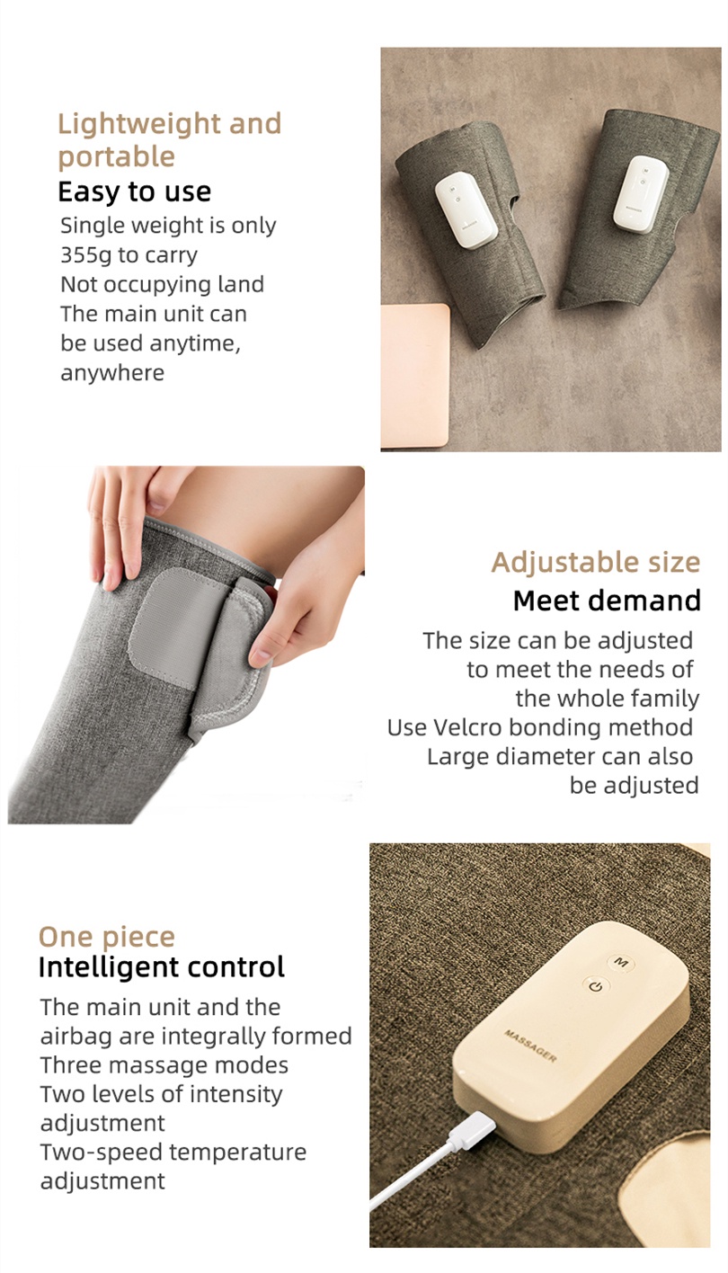 Jinkairui Calf Massager Wireless Leg Massager Electric Pneumatic 2220