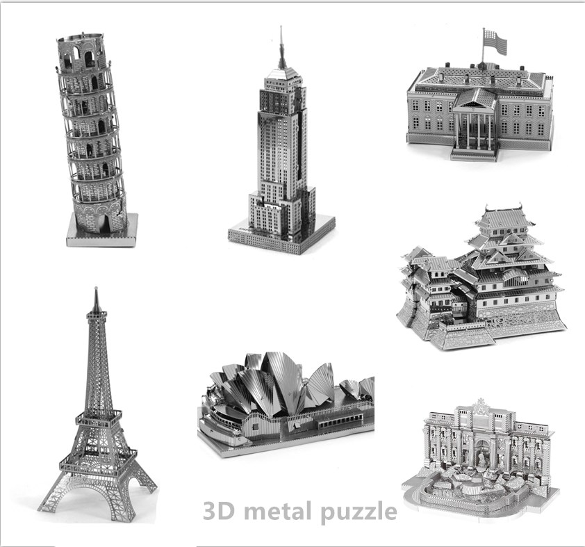 3D Puzzle 3d metal puzzle Model Metal Assembled Model DIY Educational ...