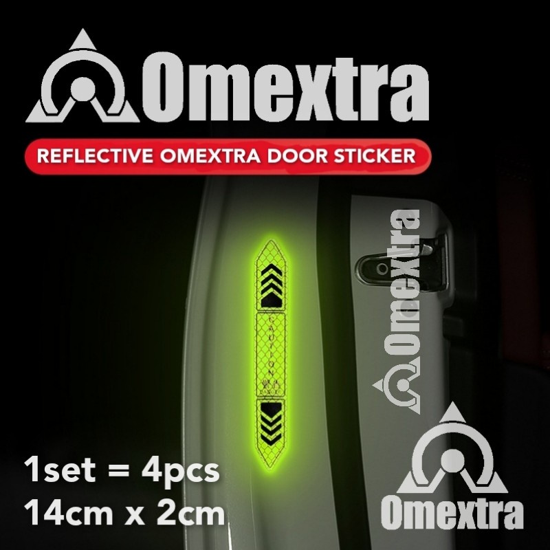 Reflective Sticker Open Omextra Reflector Car Door Sticker ...
