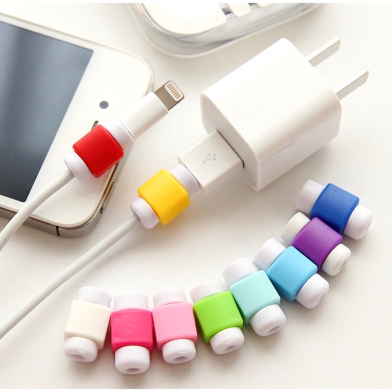 Colorful IPhone IPad Lightning Data Cable USB Charging Data Line Saver Protector | Shopee Singapore