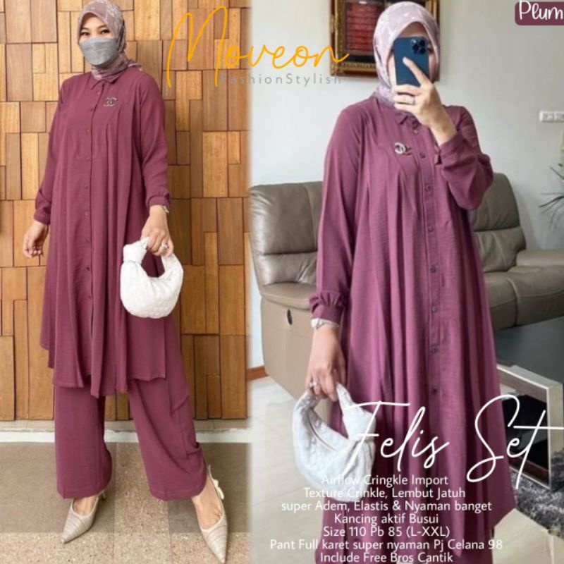 New felise set original airflow imported ORI labeled moveon | Shopee ...