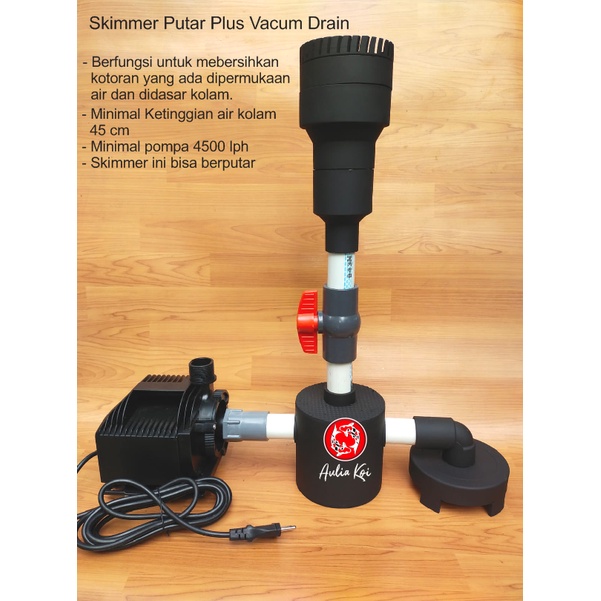 Rotary Skimmer Plus Vacuum Drain Without Pump | Shopee Singapore