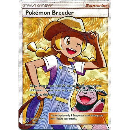 Pokemon TCG: Pokemon Breeder - 73/73 - Full Art Ultra - Sun & Moon ...