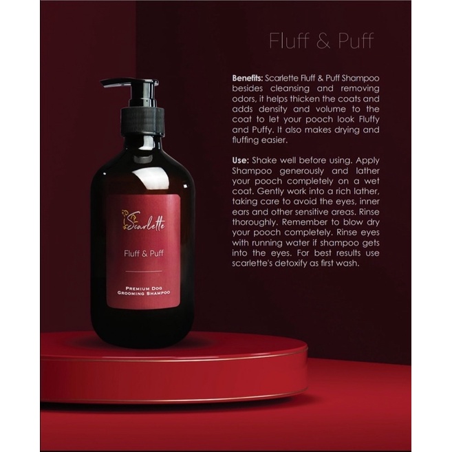 Scarlette Fluff & Puff Premium Pet Shampoo | Shopee Singapore
