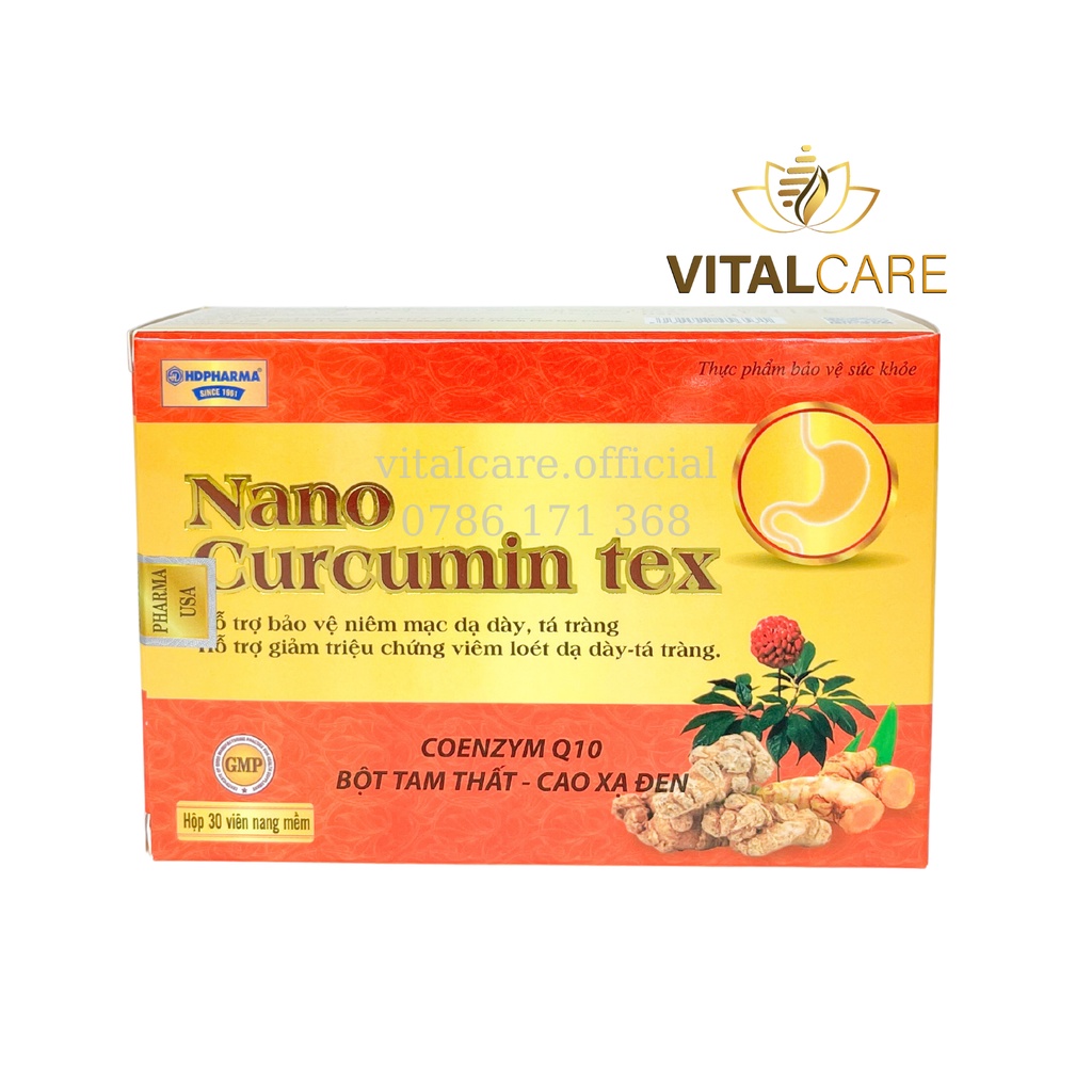 Nano Curcumin TEX pills, Panax notoginseng powder, black galangal extract, reduces duodenal ...