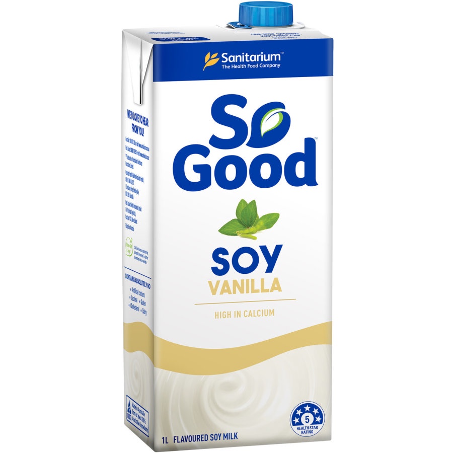 Sanitarium So Good SOY VANILLA High in Calcium Milk 1 Liter | Shopee ...