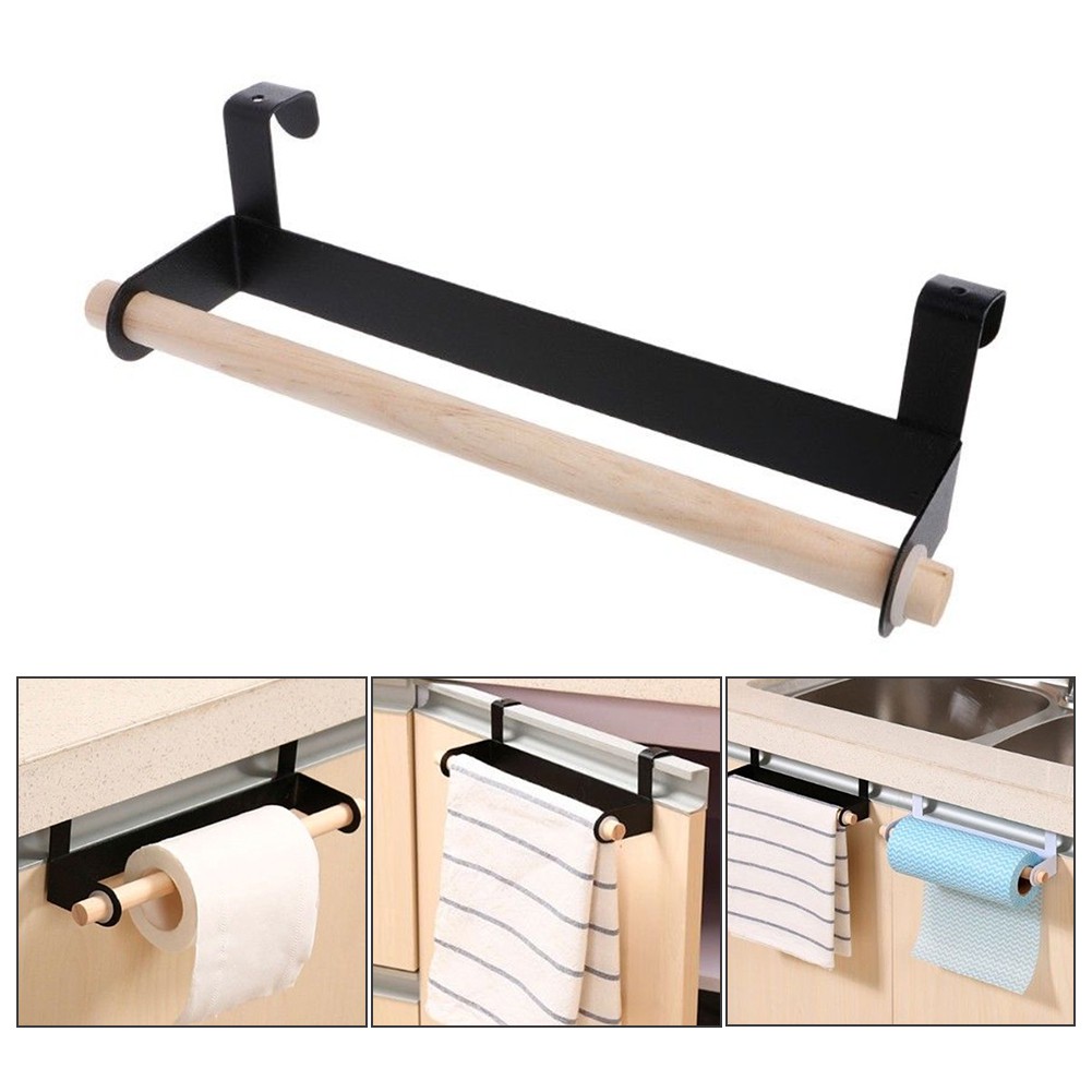 Iron Kitchen Tissue Holder Hanging Bathroom Toilet Roll Paper Holder ...