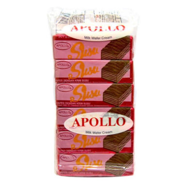 Apollo milk chocolate wafer cream | Shopee Singapore