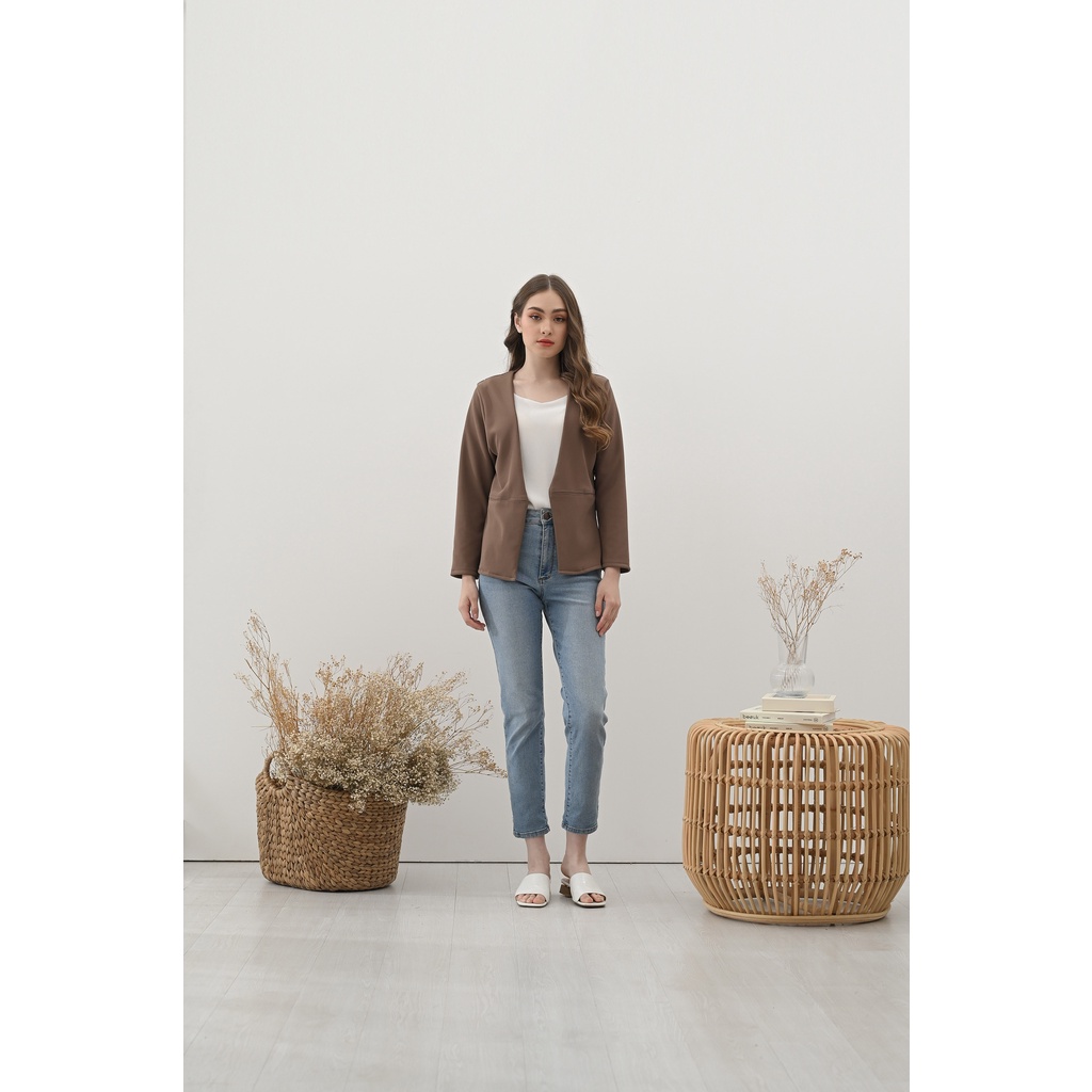 Immi - Rachel basic blazer/Women's formal outer cardigan (219Rome) | Shopee Singapore