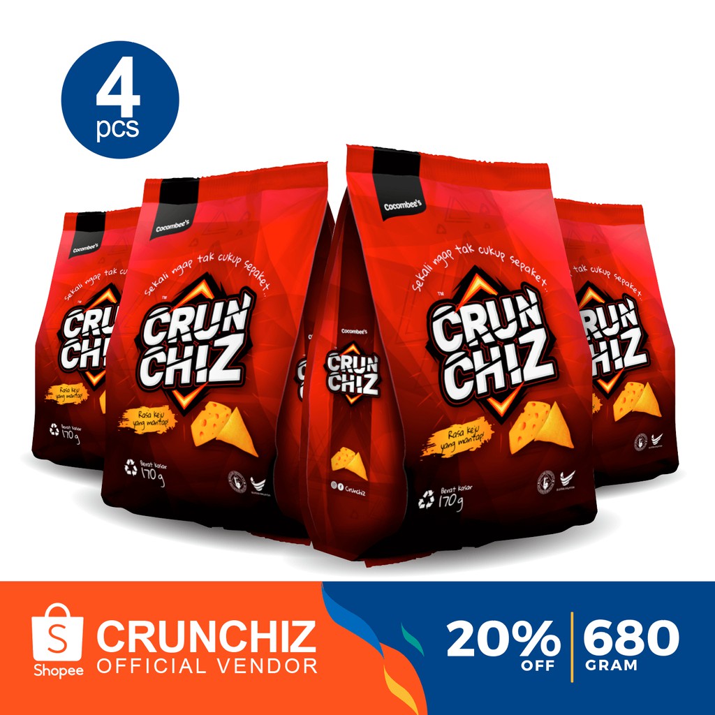 Crunchiz Original 170g x 4 Unit (680g) | Shopee Singapore
