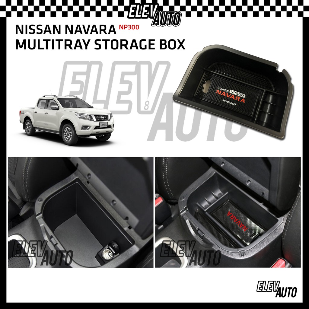 Nissan Navara NP300 2014-2021 Armrest Center Console Multitray Storage ...