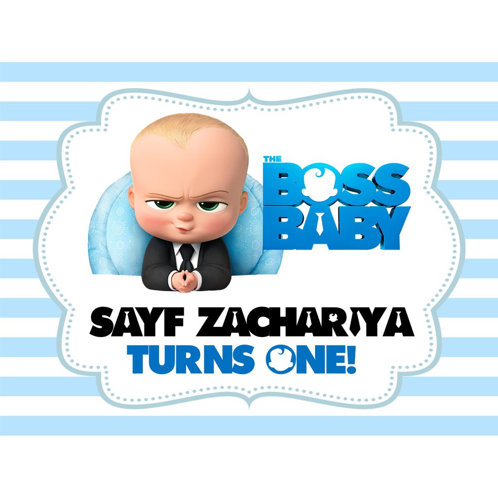 Table Display Signage - Boss Baby | Shopee Singapore