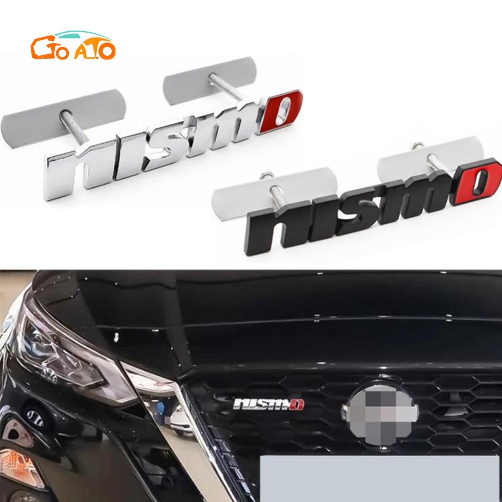 GTIOATO NISMO Metal Front Grill Emblem For Nissan NV200 Note Qashqai ...
