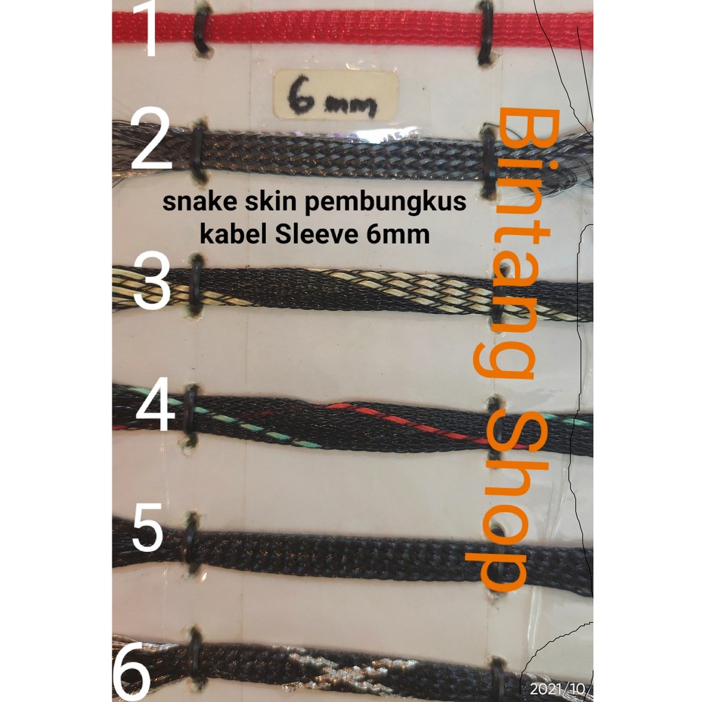 Slevee snake skin motif cable wrapper 6mm per meter | Shopee Singapore