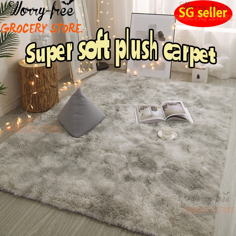 Nordic carpet super soft plush living room bedroom floor mat room ...