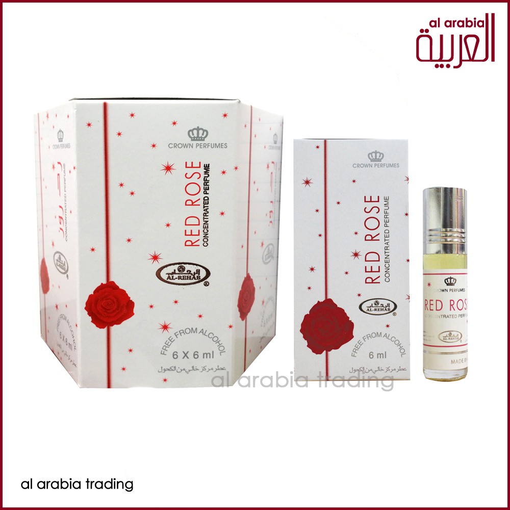 Red Rose AL REHAB Perfume (6ml 6pcs) Box Pure Attar Saudi Arabia ...