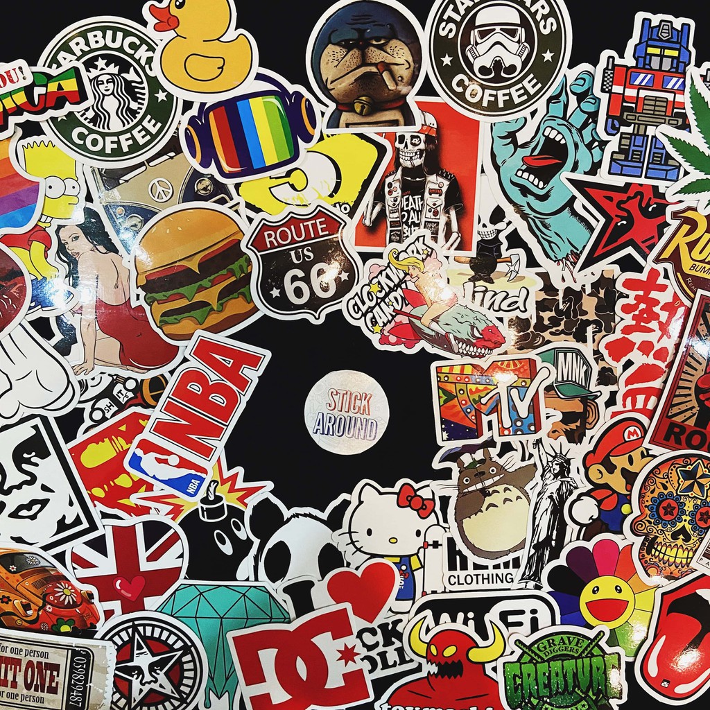 100 STICKER hat decals from stickaroundvn (plain pvc) | Shopee Singapore