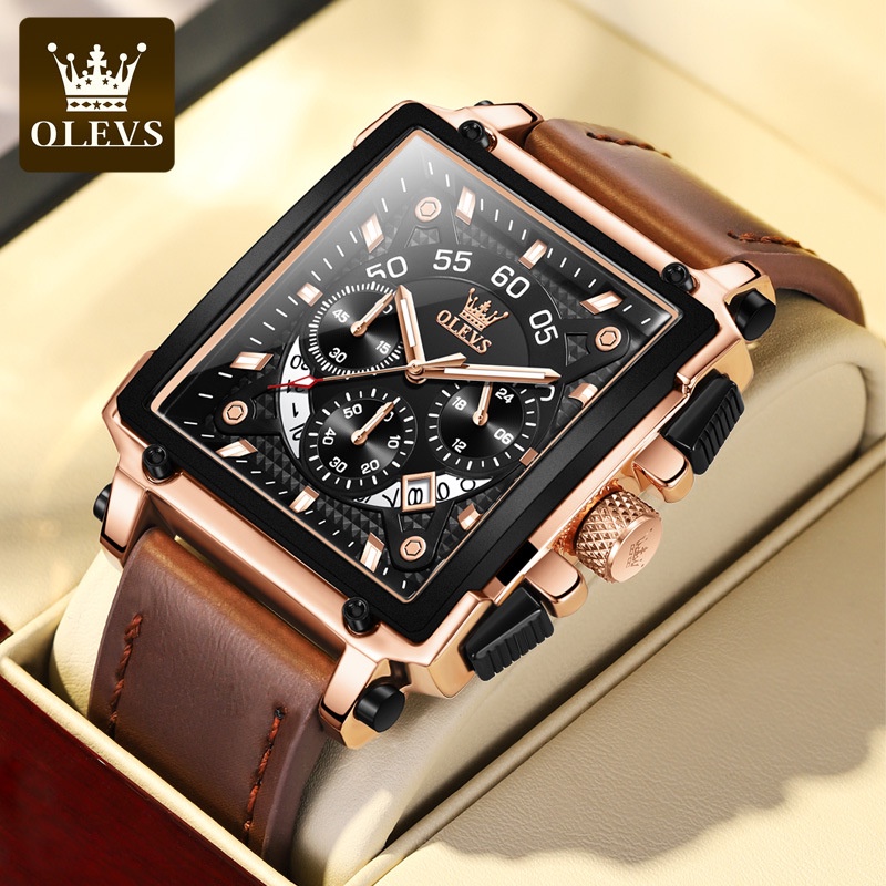 [Ready Stock] OLEVS 9919 Fashion Trend Casual Business Large Dial (2023 ...