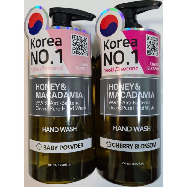 Kundal Honey & Macadamia 99.9% Anti-Bacterial Clean & Pure Hand Wash ...